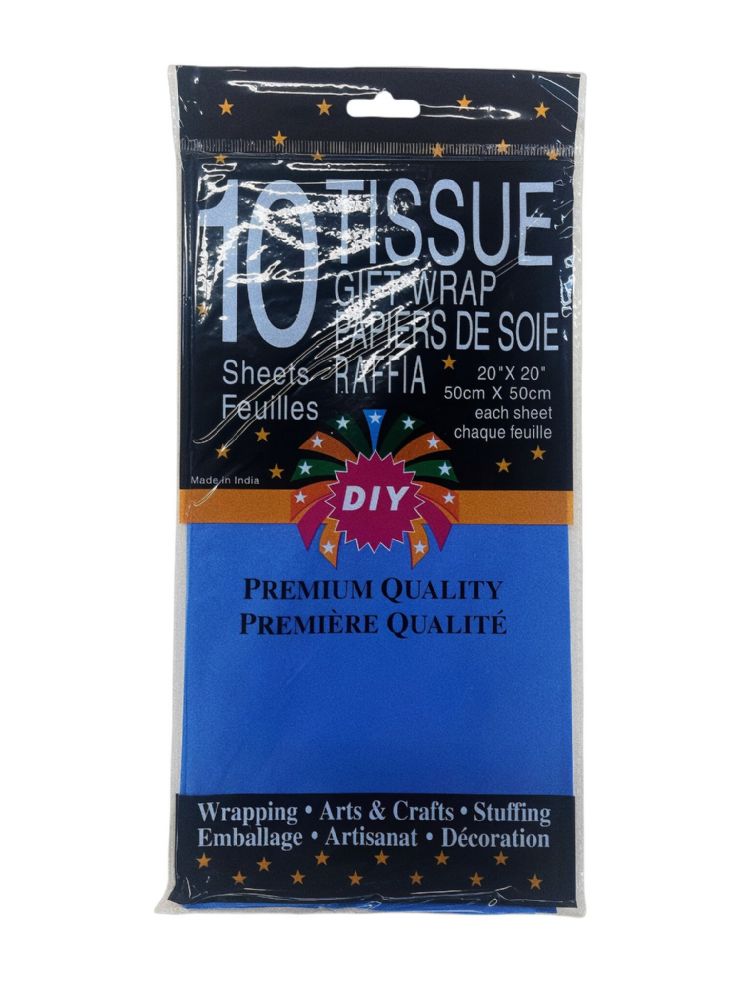 Bulk Dark Blue Tissue Paper - Wholesale Sock Deals