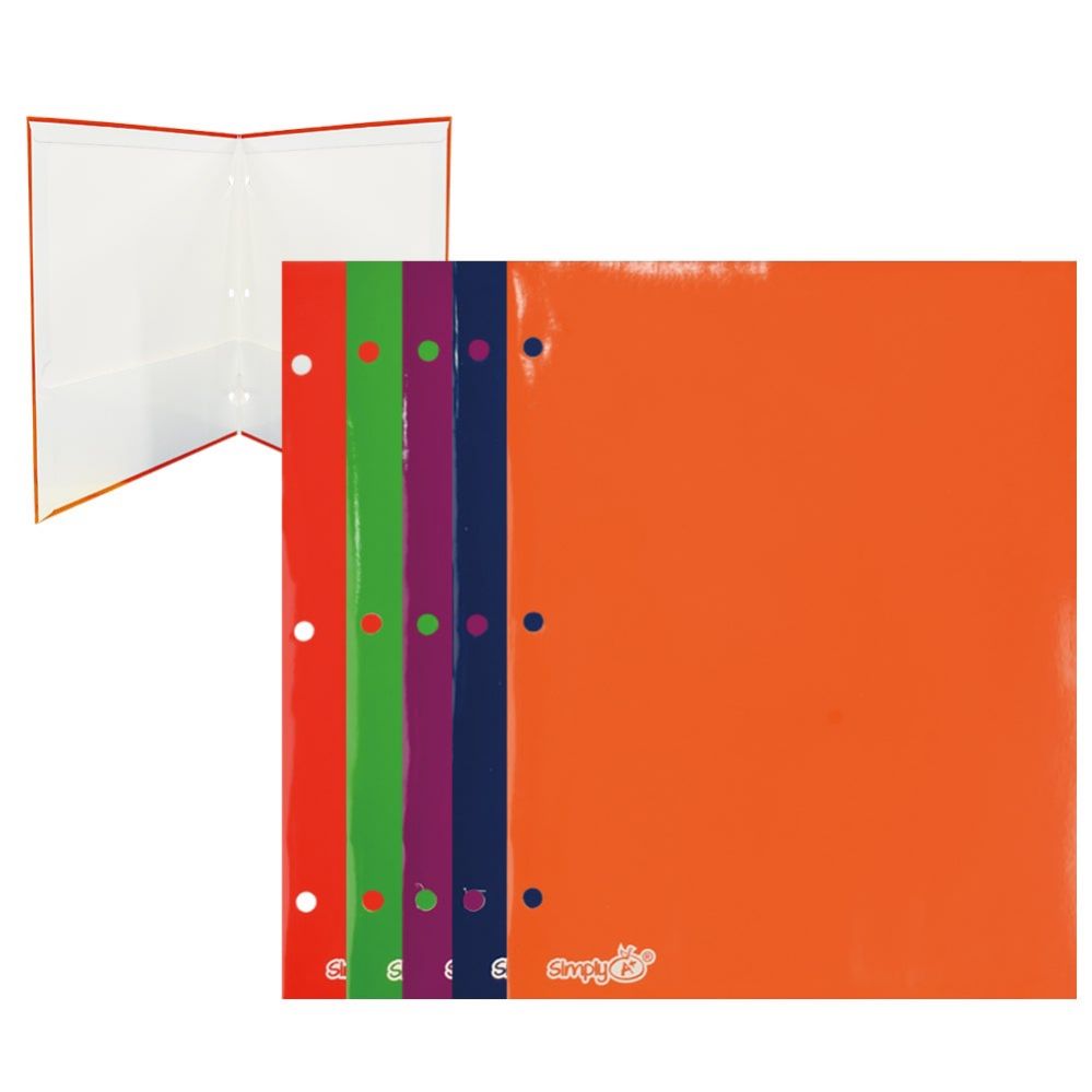 100 pieces 2-Pocket Paper Folder 100s W/3 Rings - Folders and Report ...