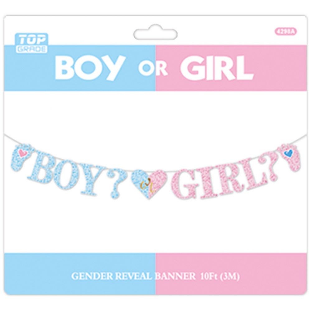 24 pieces Gender Reveal Banner 13*10cm - Party Banners - at ...