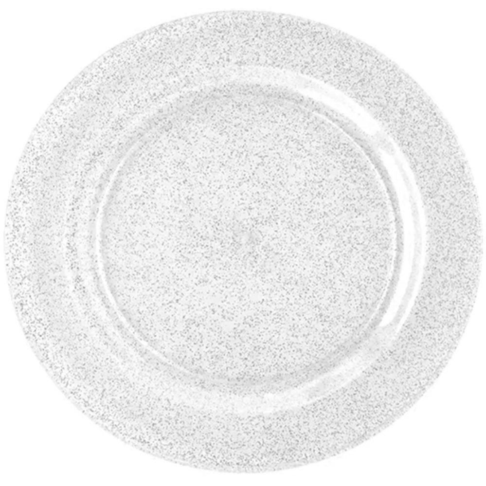 48 pieces 10.5"/3ct Glitter Plate 48s - Party Paper Goods - at ...