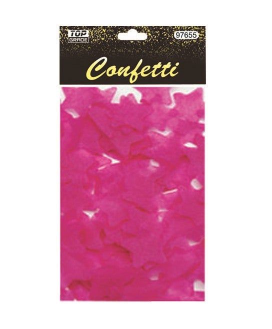 Bulk Star Confetti in Hot Pink - Wholesale Sock Deals