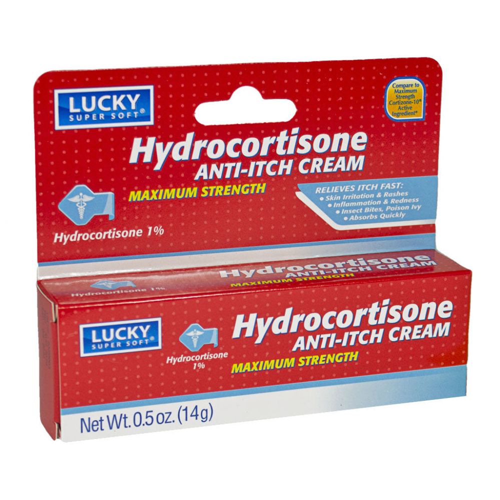 48 pieces Travel Size Lucky 1% Hydrocortisone Cream - 0.5 oz - Pain and ...