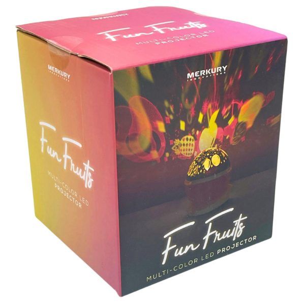 Merkury Fun Fruits Multi Colored Led Projector Night Light - SB