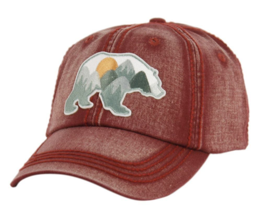 6 pieces Heavy Stitch Washed Cotton Cap With A Patch Red - Baseball ...