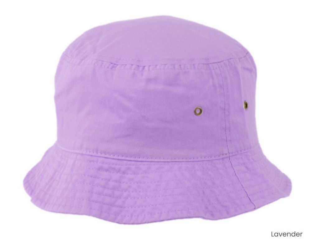 Plain Cotton Spring/summer Bucket Hats Assorted Lavender - SB