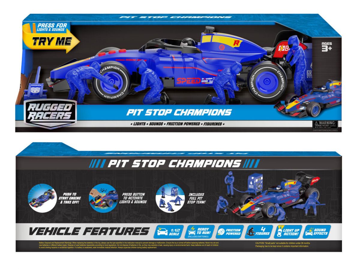 12 Pieces 1:12 Pit Stop Champion CaR- Blue - Boys Toy Sets - at ...