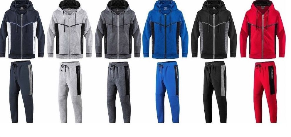 Bulk Men's Fashion Fleece Set, Zip-Up Jacket, Hoodie - WSD