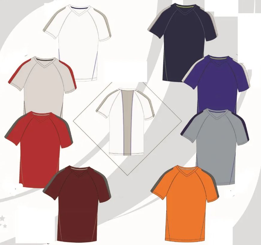 48 Wholesale Men's V-Neck Knitted Top, Moisture Wicking Sports Tee ...