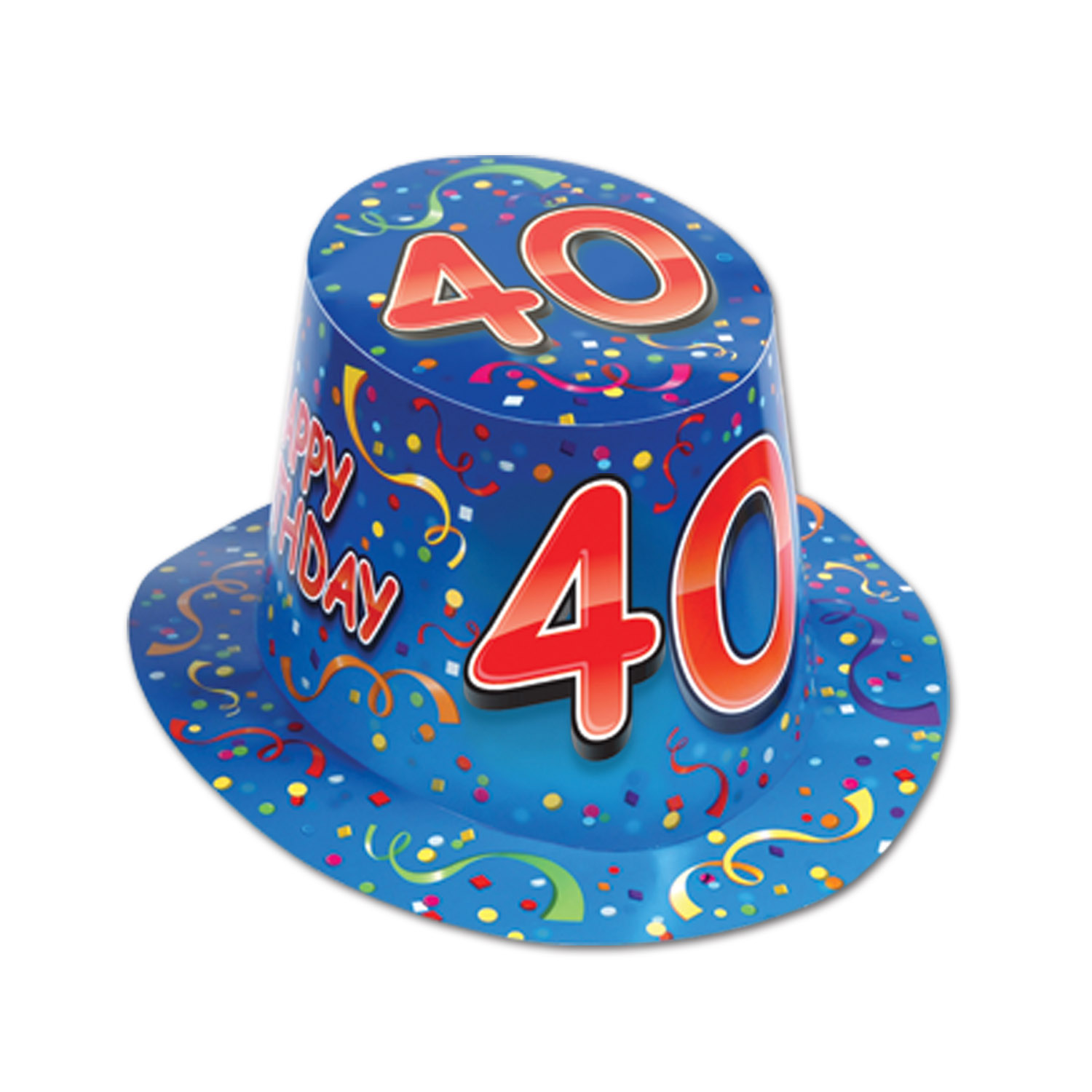 25 Pieces Happy 40 Birthday HI-Hat - Party Hats & Tiara - at ...