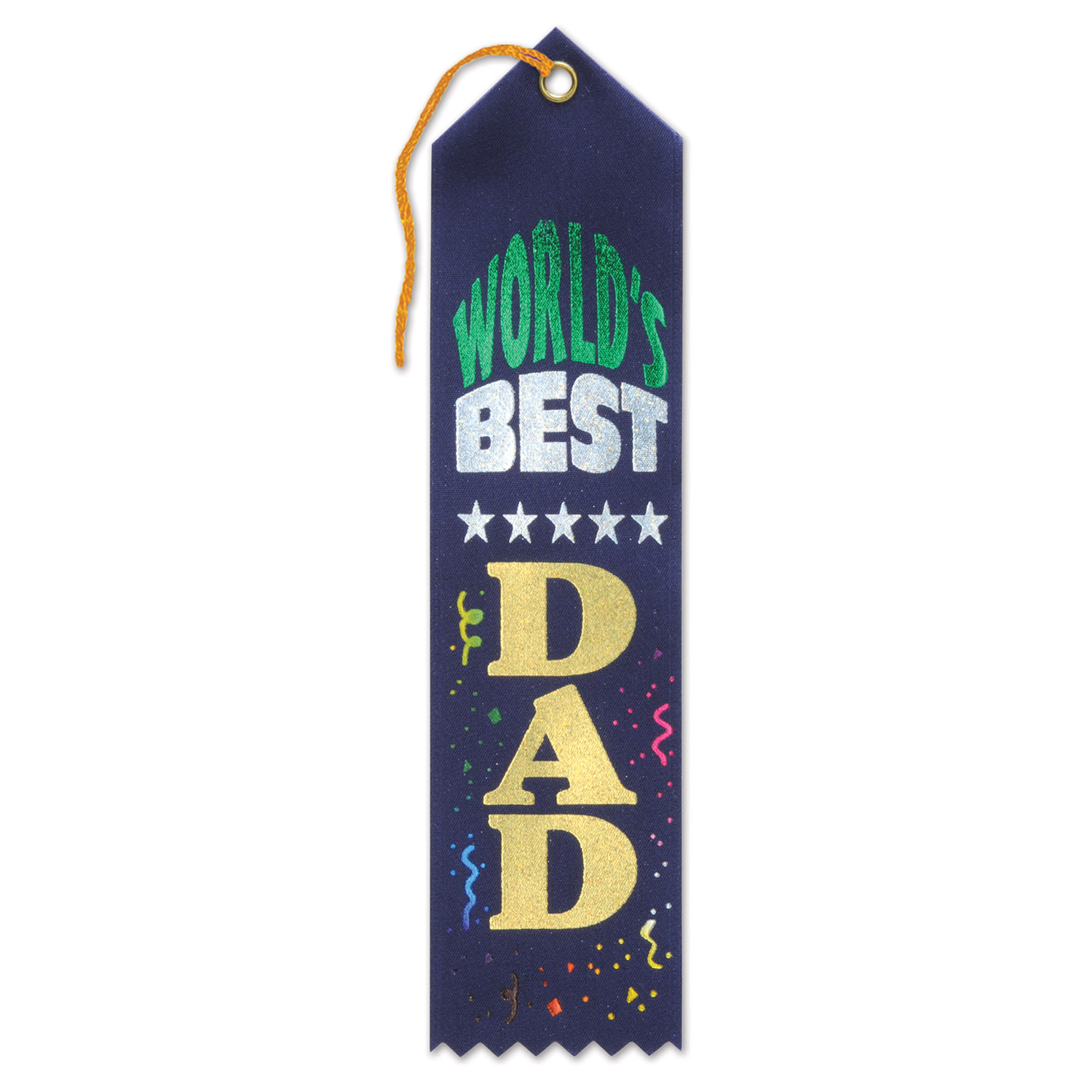 6 Pieces World's Best Dad Award Ribbon - Bows & Ribbons - at ...