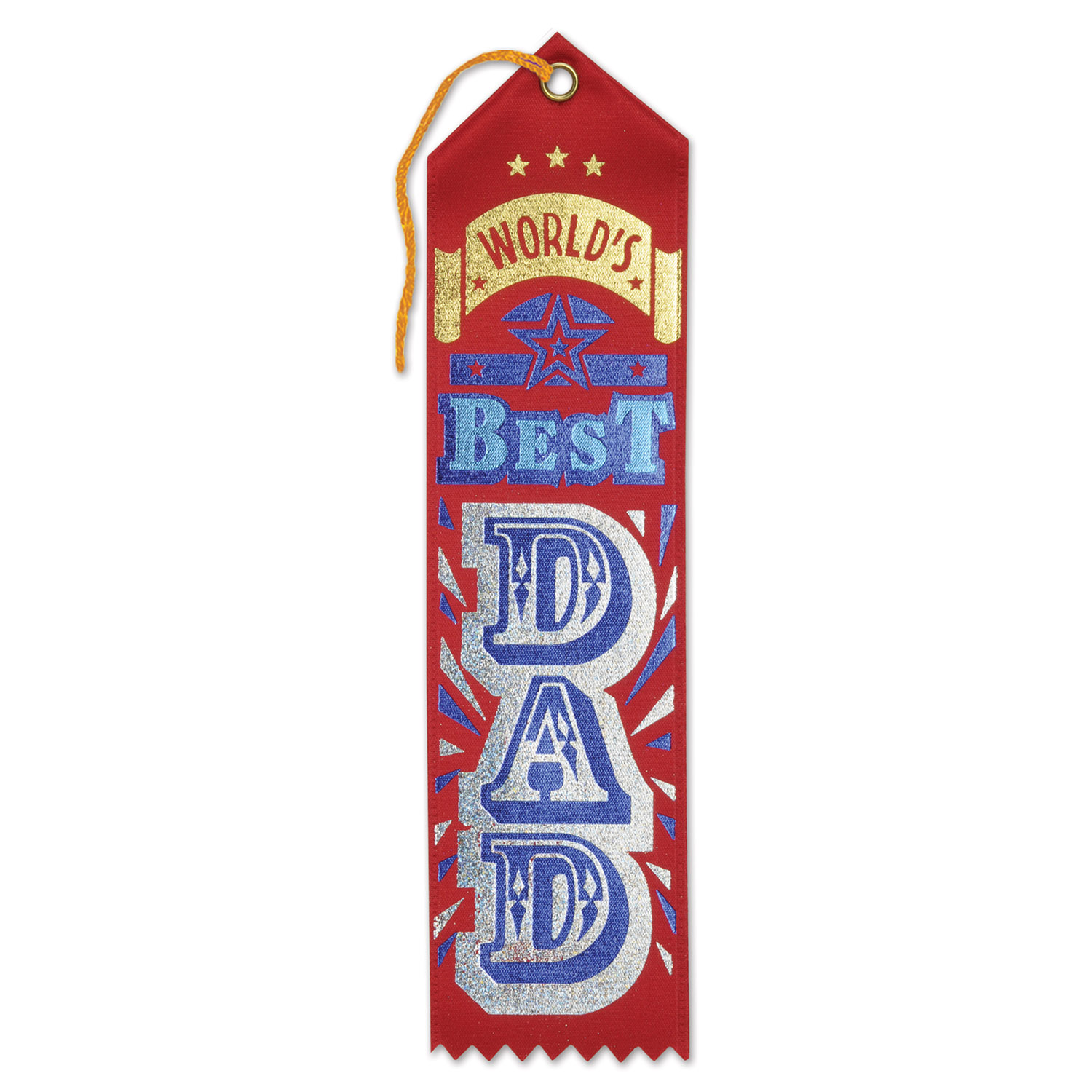 6 Pieces World's Best Dad Award Ribbon - Bows & Ribbons - at ...