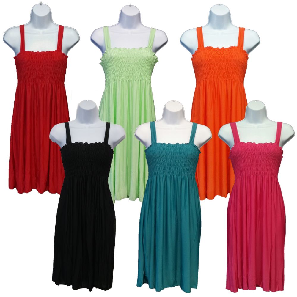 72 Pieces Women's Sundresses - Solid Colors - Womens Sundresses ...