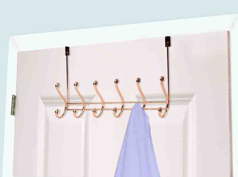 Hook Hanging Rack With Crystal Knobs, Chrome STORAGE